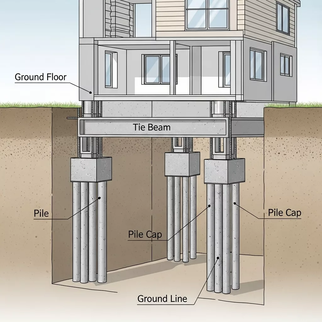 Kết cấu móng cọc cho nhà 2 tầng nên áp dụng khi nào?